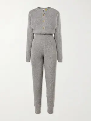 Chloé Ribbed Wool-blend Jumpsuit