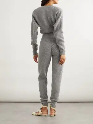 Chloé Ribbed Wool-blend Jumpsuit