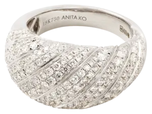 ANITA KO - Anita Ko Domed 18-karat White Gold Diamond Ring