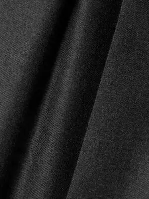 Saint Laurent Pleated Cashmere-twill Wide-leg Trousers - Gray