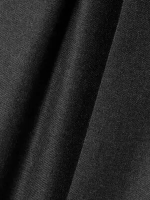 Saint Laurent Pleated Cashmere-twill Wide-leg Trousers - Gray