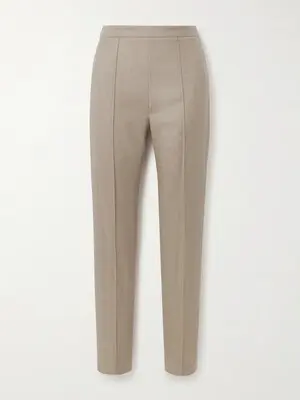 Loro Piana Mick Pleated Cashmere Pants - Neutrals