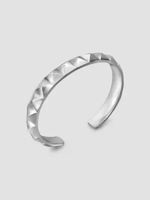 David Yurman Pyramid Cuff Bracelet In Sterling 9.3mm