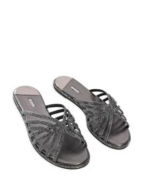 Le Silla Raffia Sandals For Women