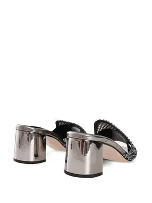 LE SILLA Gilda Crystal-embellished Sandals - Silver