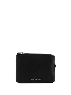 Alexander McQueen Logo-plaque Wallet - Black