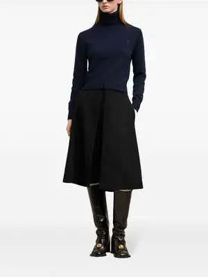 Ami Paneled Knee-length Shorts
