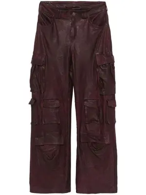 SALVATORE SANTORO Leather Cargo Pants