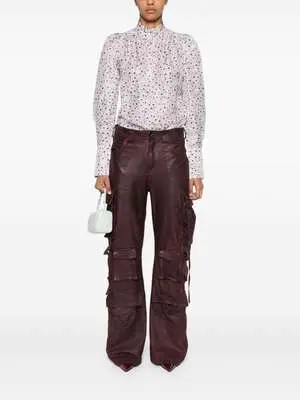 SALVATORE SANTORO Leather Cargo Pants