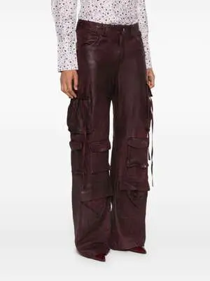SALVATORE SANTORO Leather Cargo Pants