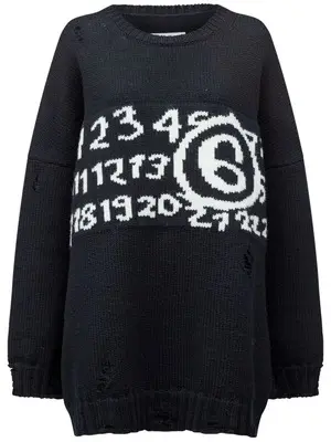 MAISON MARGIELA Numbers-motif Jumper