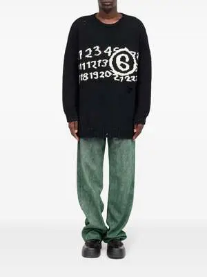 MAISON MARGIELA Numbers-motif Jumper