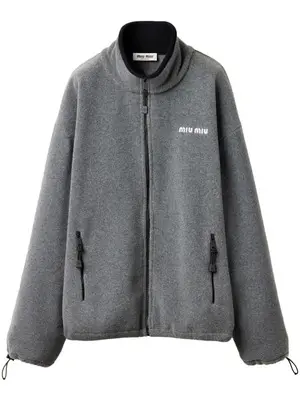 Miu Miu Embroidered Sweatshirts Hoodies For Women