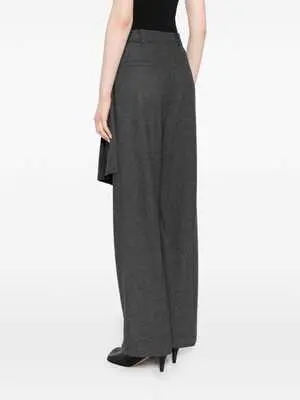 Goen.j Asymmetric Pleated Straight Pants