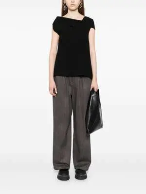 Goen.j Denim Wide-leg Pants - Black