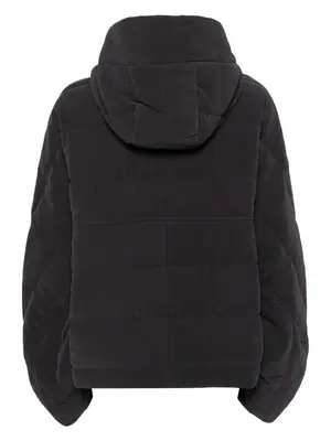 Goen.j Quilted Hooded Jacket - Grey