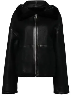 Goen.j Shearling-lined Aviator Jacket