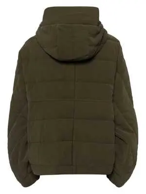Goen.j Quilted Hood Puffer Jacket - Green