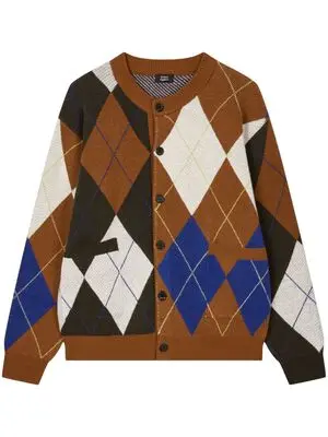 STUDIO TOMBOY Argyle Cardigan - Brown