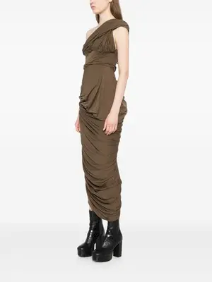 Rick Owens Lido One-shoulder Dress - Brown
