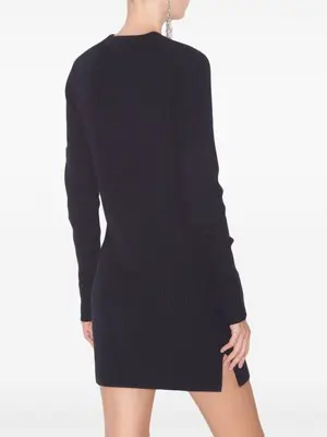 MARANT ETOILE Garner Ribbed-knit Dress - Blue