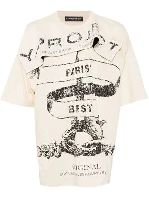 Y/project Evergreen Paris T-shirt - Neutrals