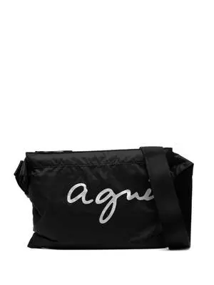 AGNÈS B. Logo Print Shoulder Bag