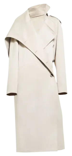 COURREGES Oblique Trench Coat - Neutrals