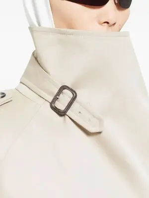 COURREGES Oblique Trench Coat - Neutrals