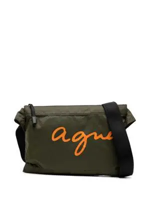 AGNÈS B. Logo Print Shoulder Bag