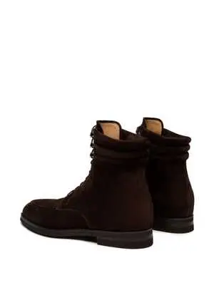 Bally Lace-up Suede Boots