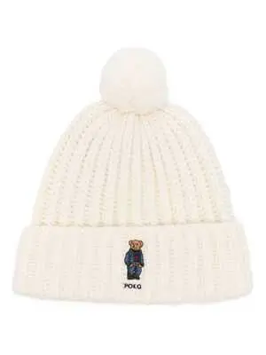 Polo Ralph Lauren Polo Bear-embroidered Beanie - White