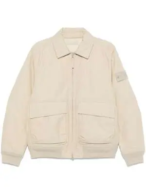 Stone Island Beige Cotton Padded Jacket - Neutrals