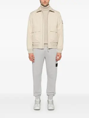 Stone Island Beige Cotton Padded Jacket - Neutrals