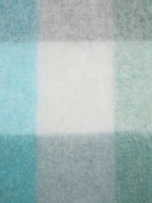 Acne Studios Logo-patch Checked Scarf - Grey