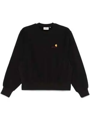 Carhartt Work In Progress American Script Sweatshirt - Black