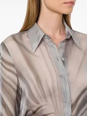 Alberta Ferretti Abstract-print Silk Shirt
