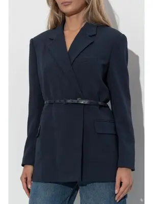 Michael Kors Double-breasted Crepe Blazer