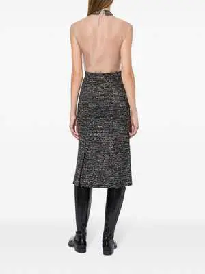 Alberta Ferretti Sequinned Semi-sheer Top