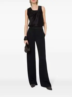 Alberta Ferretti Sleeveless Satin Blouse