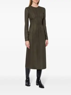 Alberta Ferretti Seam-detailed Pencil Dress