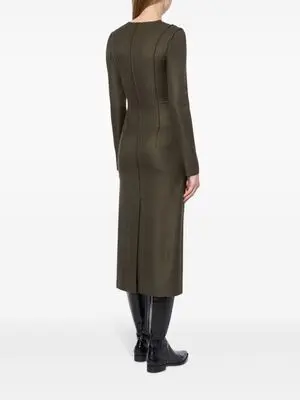 Alberta Ferretti Seam-detailed Pencil Dress
