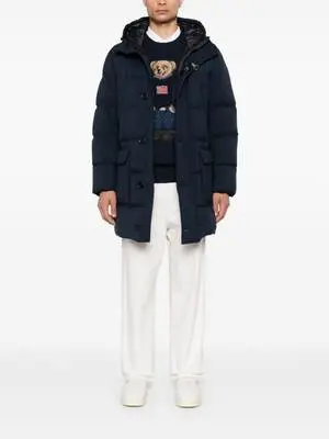 FAY Hooded Down Parka - Blue