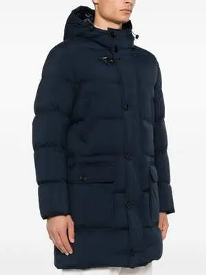 FAY Hooded Down Parka - Blue