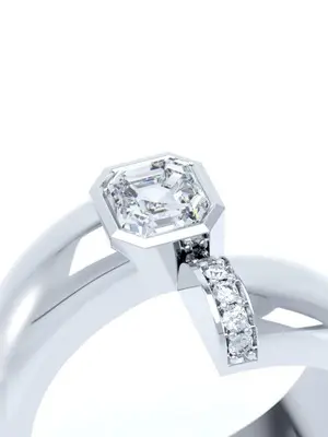 LOEV 18kt Recycled White Gold Toi Et Moi Diamond Ring - Silver