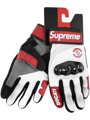 Supreme Supreme X Ducati X Spidi C1 Racing Gloves White