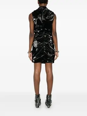 Alexander McQueen Laminated Mini Dress