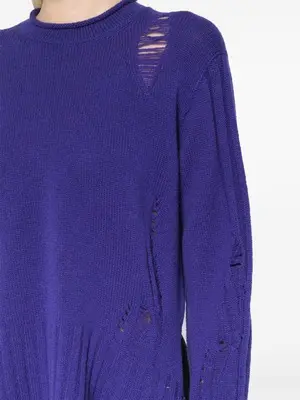 SIMONA CORSELLINI Drop-stitched Jumper