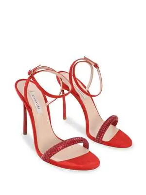 Casadei 100mm Blade Stratosphere Sandals - Red