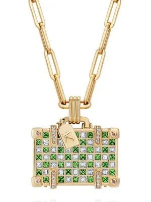 NEVERNOT 14kt Yellow Multi-stone Travel Necklace - Gold